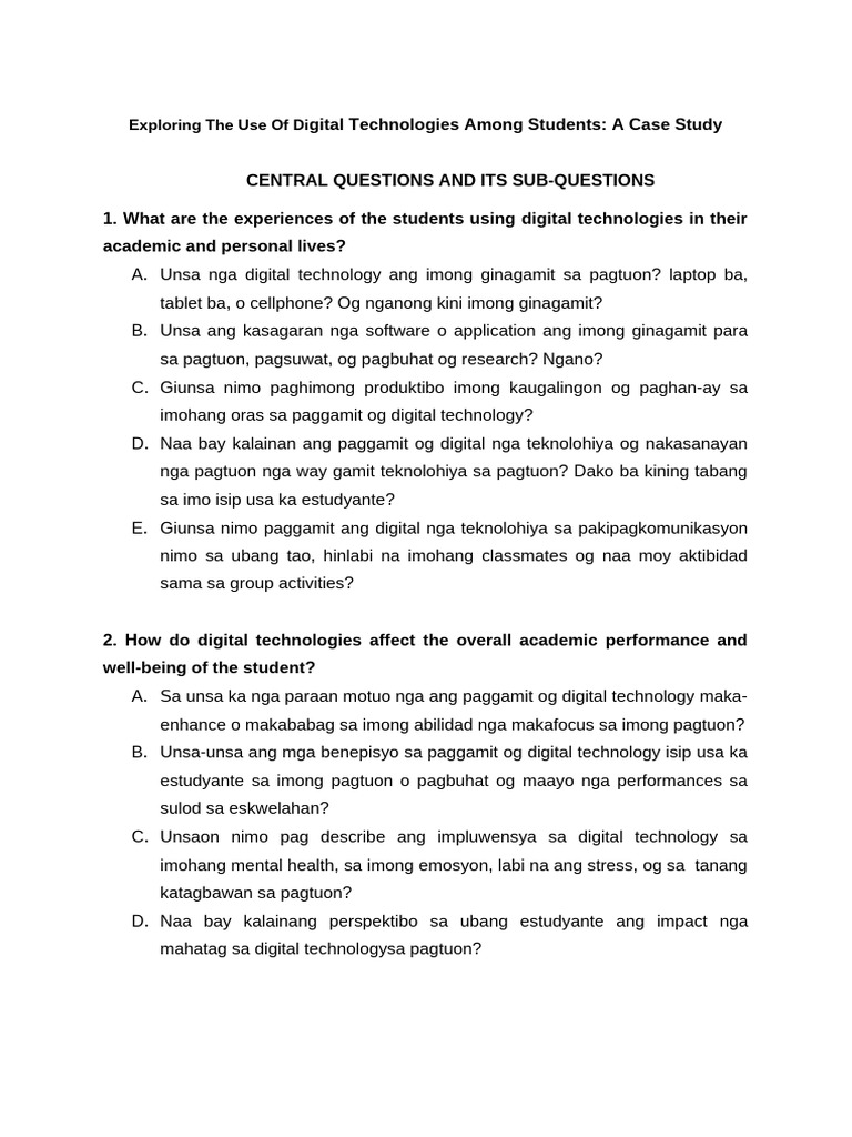 Research Questionnaire | PDF