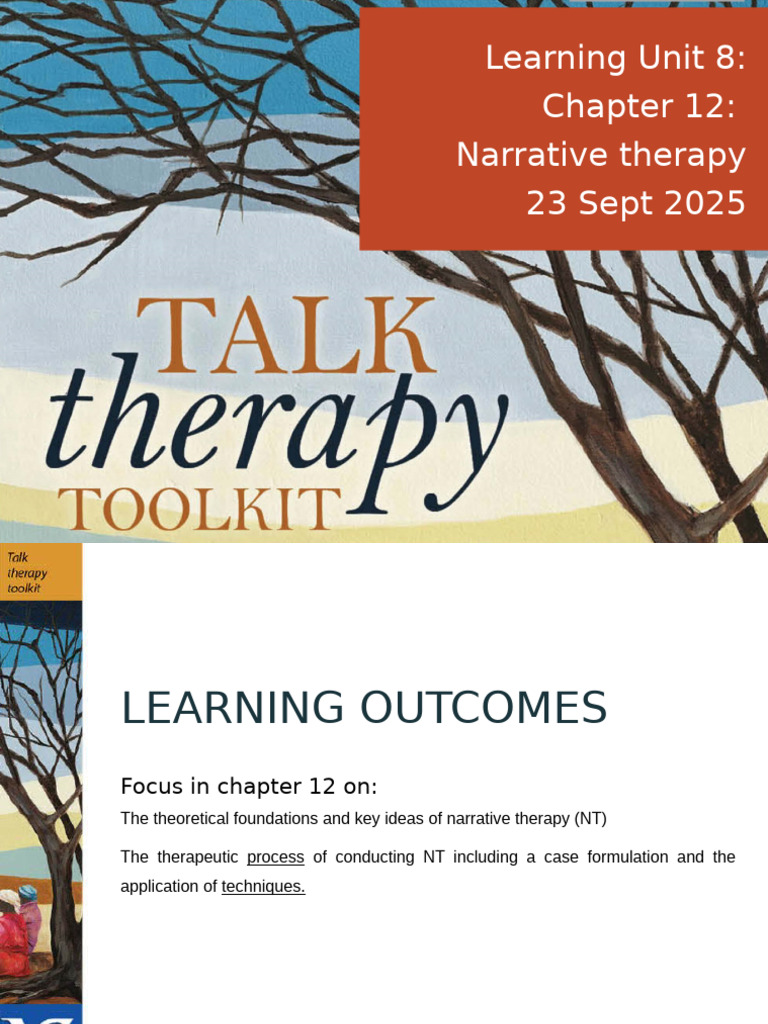 Class Notes Chapter 12 Narrative Therapy | PDF