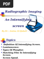 Radiographic Screen Essentials | PDF | Radiography | X Ray