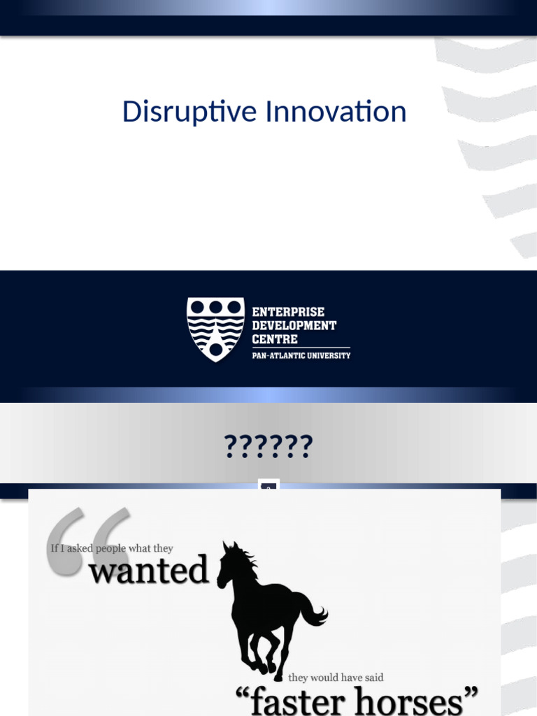 ENT202 Disruptive Innovation | PDF | Disruptive Innovation | Innovation