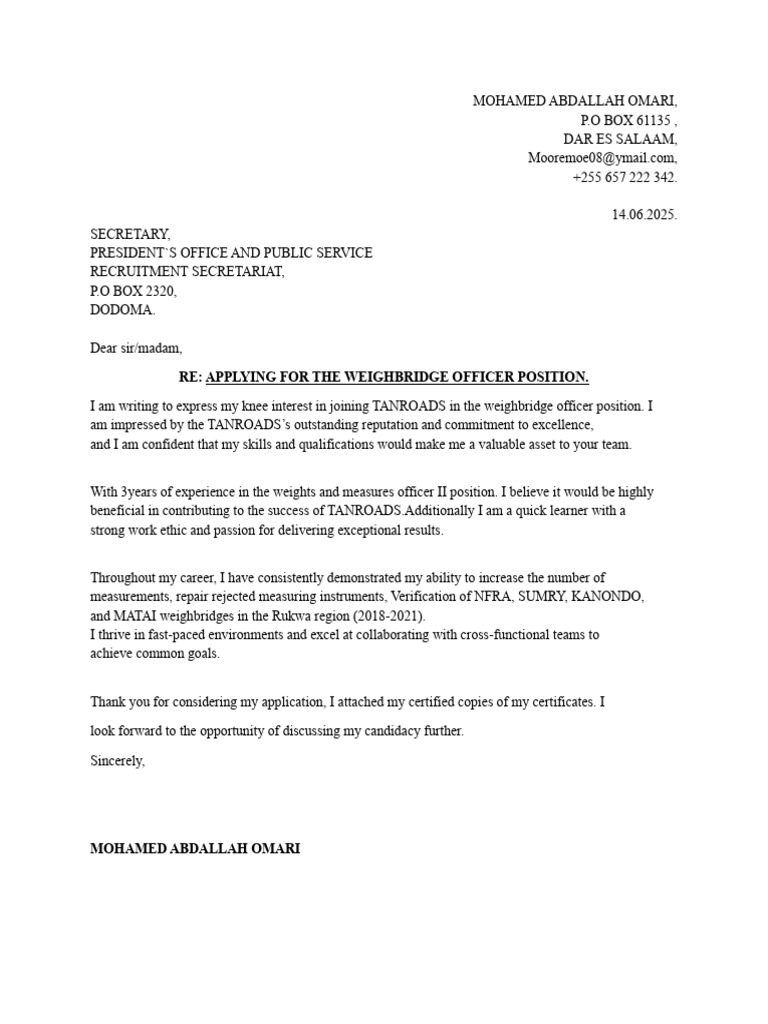 Weighbridge Officer | PDF