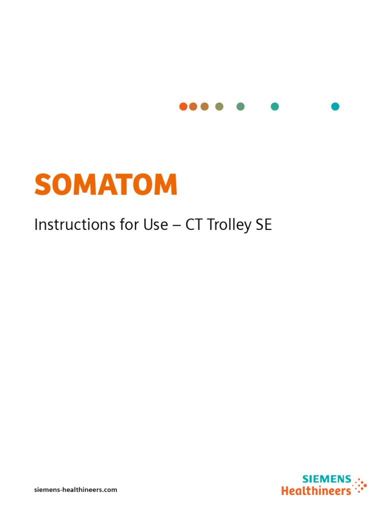 Somatom CT Trolley Se | PDF | Ct Scan | Menu (Computing)