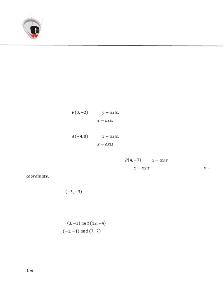 Class 9 Coordinate Geometry WS | PDF | Cartesian Coordinate System ...