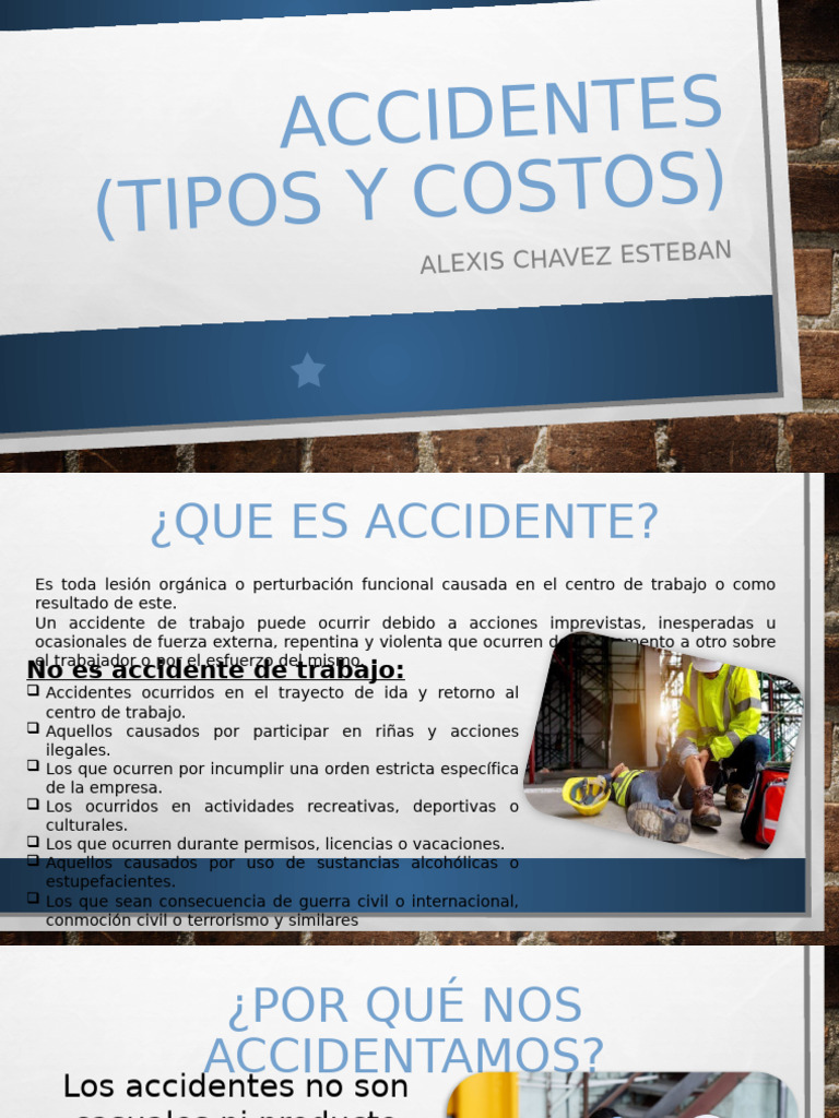 Tipos y Costos de Accidentes Laborales | PDF