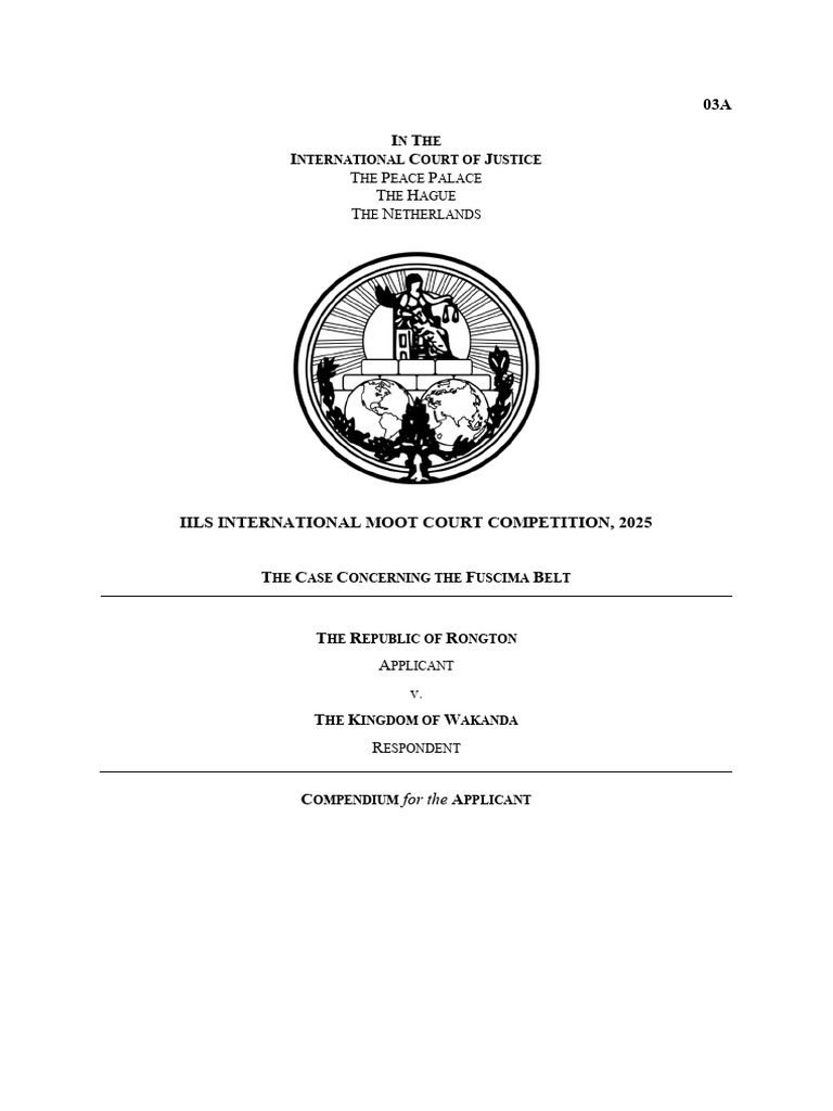 Applicant Compendium-ILS Moot | PDF | Judiciaries | Justice