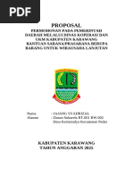 Proposal Pengajuan Bantuan UMKM 2025 | PDF
