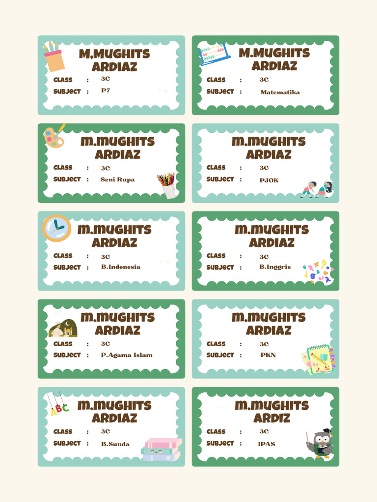 Label Buku Mughits | PDF