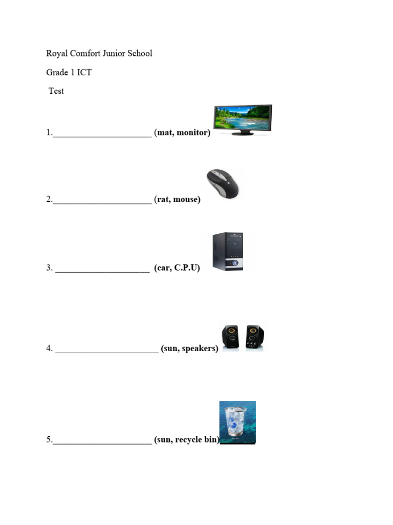 Grade 1 ICT Text | PDF