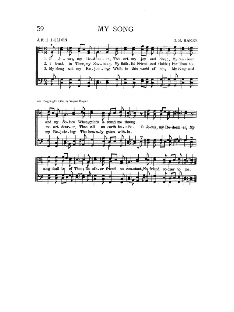 Heralds-My Song 1953 | PDF