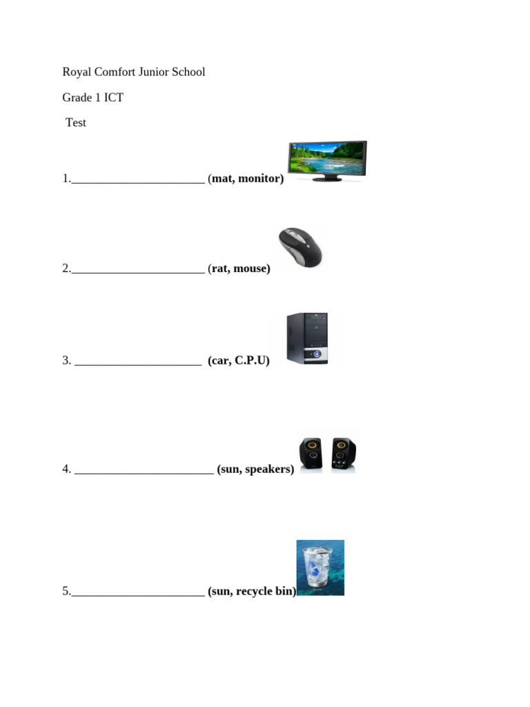 Grade 1 ICT Text | PDF