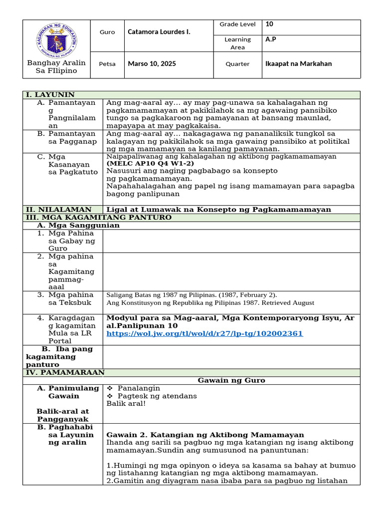 AP 10 Module 12 LP | PDF