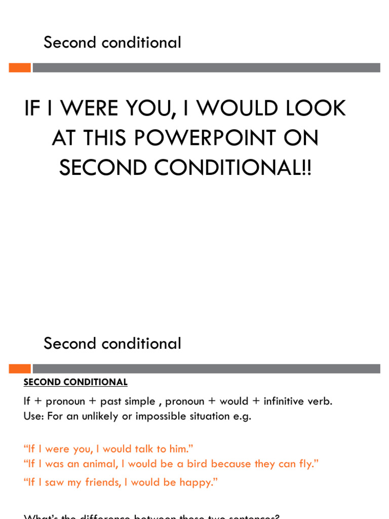 Second Conditional | PDF
