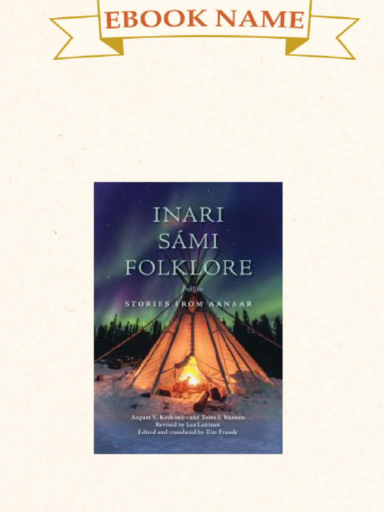 Inari Sámi Folklore Stories From Aanaar 1st Edition August V. Koskimies PDF Download | PDF