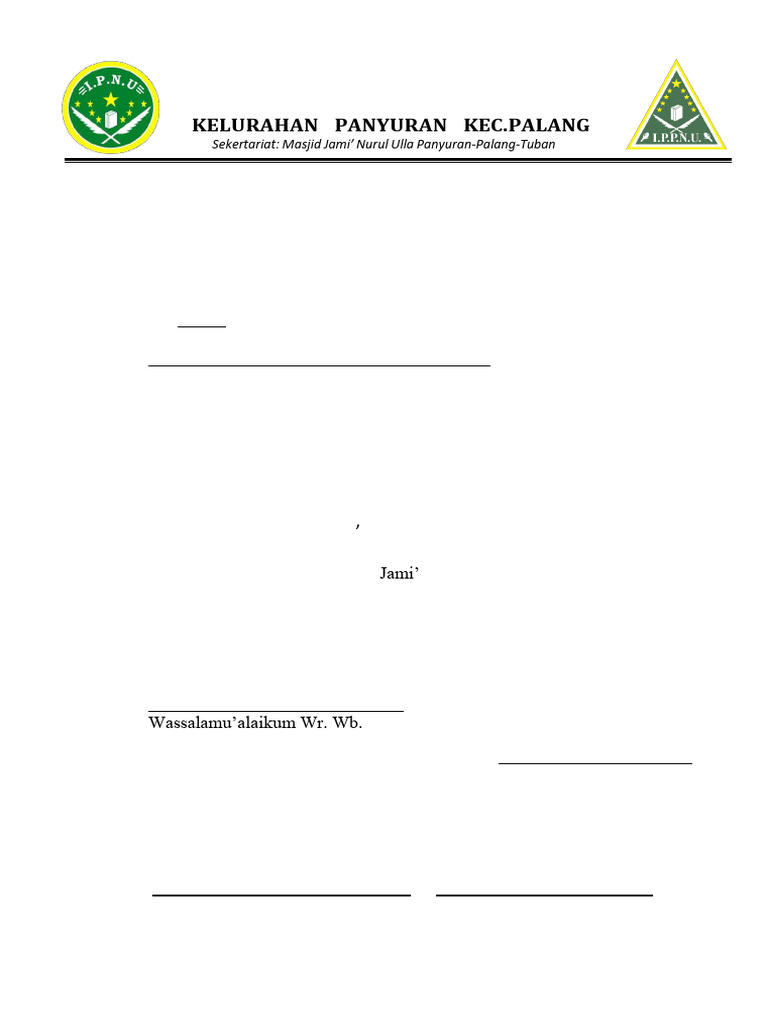 Undangan Ziarah Muassis NU 2025 | PDF