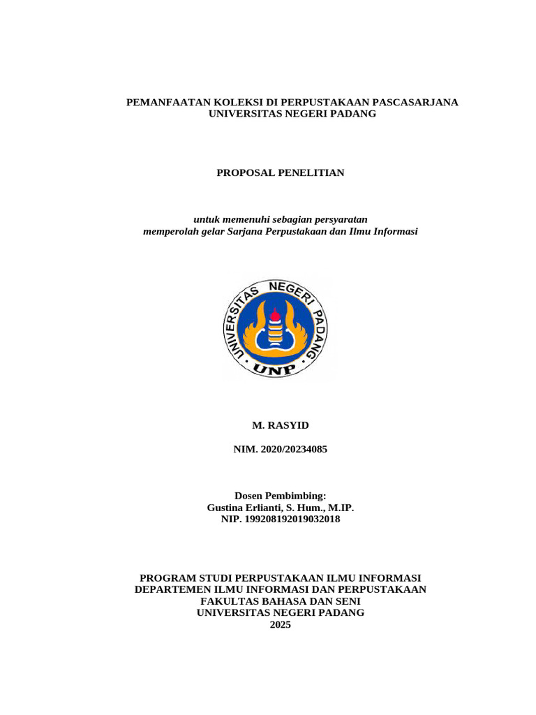 Proposal Penelitian Rasyid Juni 2025 | PDF