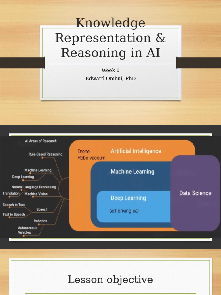 Week 6 Knowlege Representation | PDF | Knowledge Representation And Reasoning | Logic