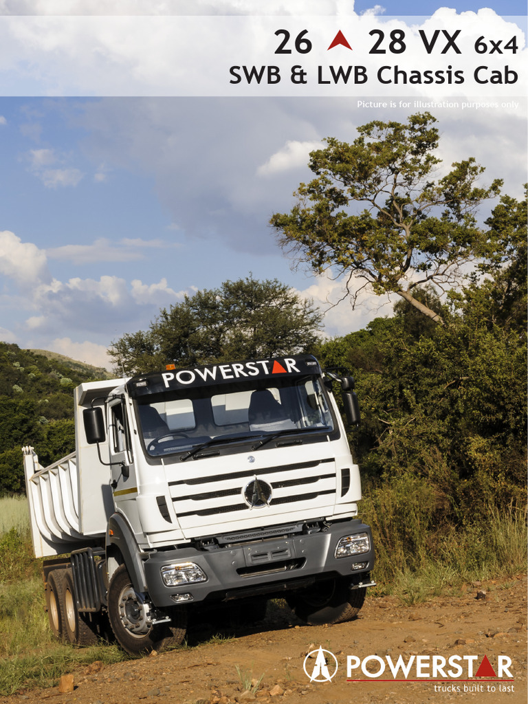 Powerstar 2628 Truck Specifications | PDF | Truck | Manufactured Goods