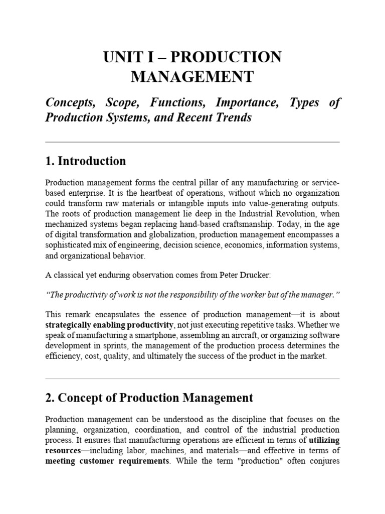 Fundamental of Production& Operation | PDF | Six Sigma | Business