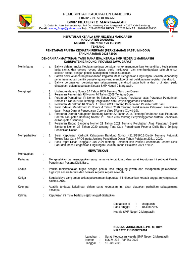 SK Persami 2025-2026 | PDF