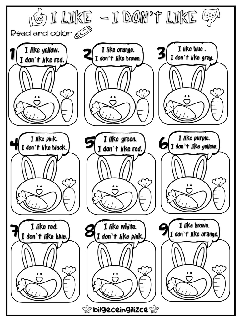 I Like Yellow. I Don T Like Red.: I Like Orange. I Don T Like Brown. I ...