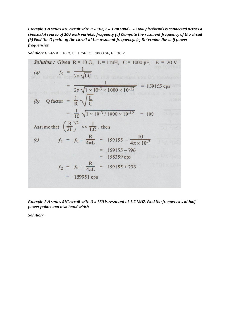 Resonance Magnetic Coupled CKT Problems | PDF | Inductance | Inductor