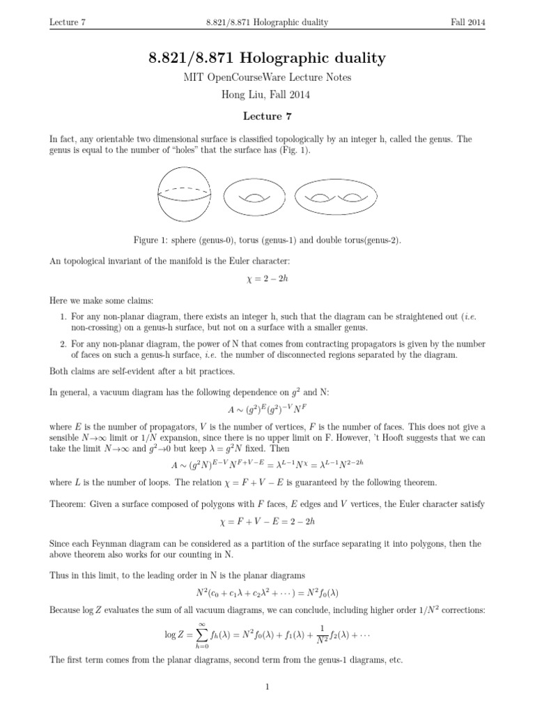 MIT8 821S15 Lec7 | PDF | Theoretical Physics | Mathematics