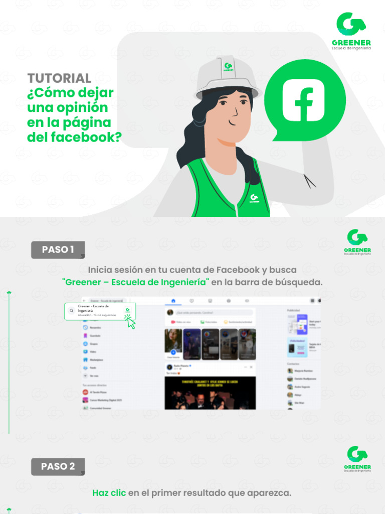 Cómo dejar una opinión en Facebook | PDF