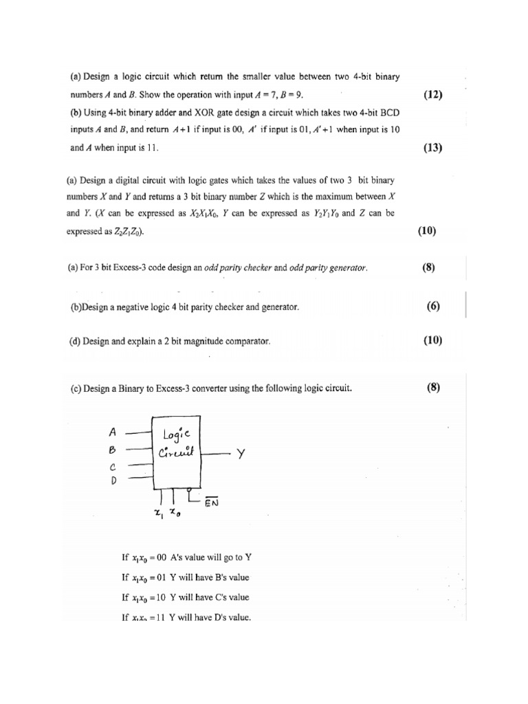 Combinaional Circuit Design | PDF