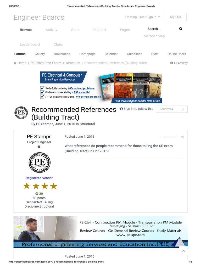 Recommended SE Exam References | PDF