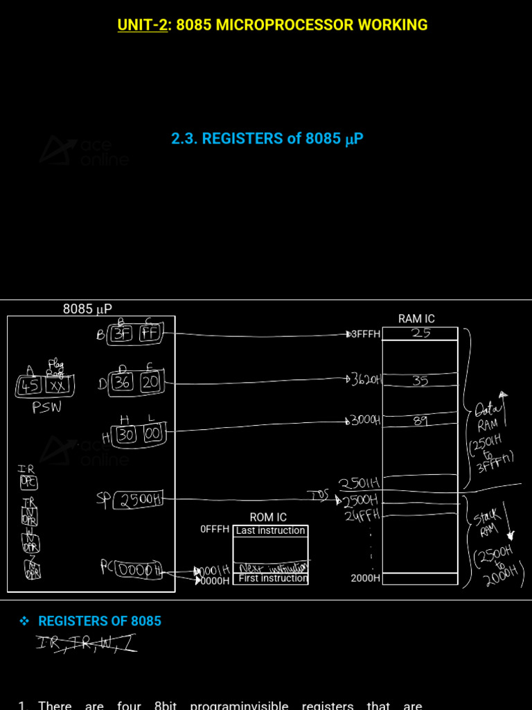 8085 Microprocessor Registers Overview | PDF | Computer Architecture ...