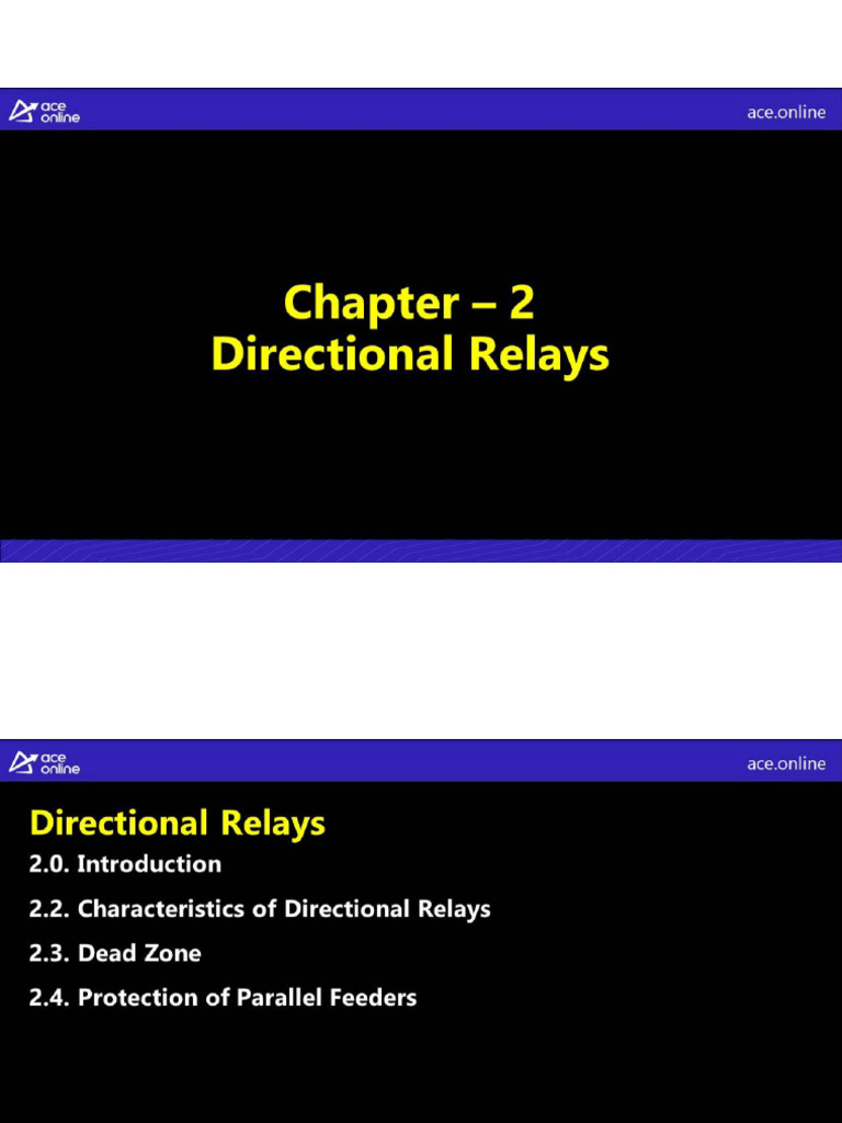 Day-4, Part2 Directional Relays | PDF
