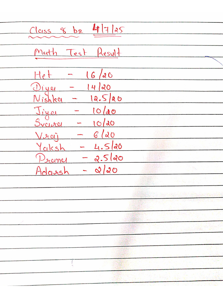 B2 Maths Result | PDF