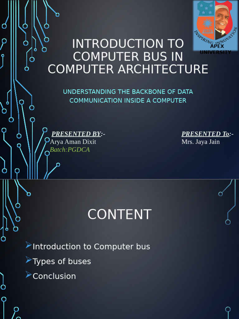 Introduction To Computer Bus | PDF