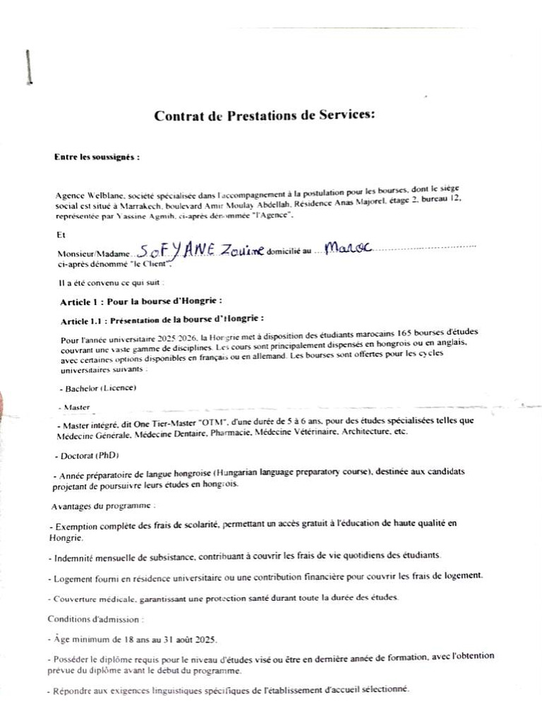 Contrat | PDF
