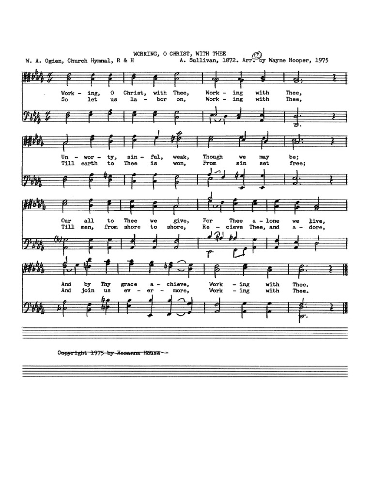 Heralds-Working o Christ With Thee 1975 | PDF