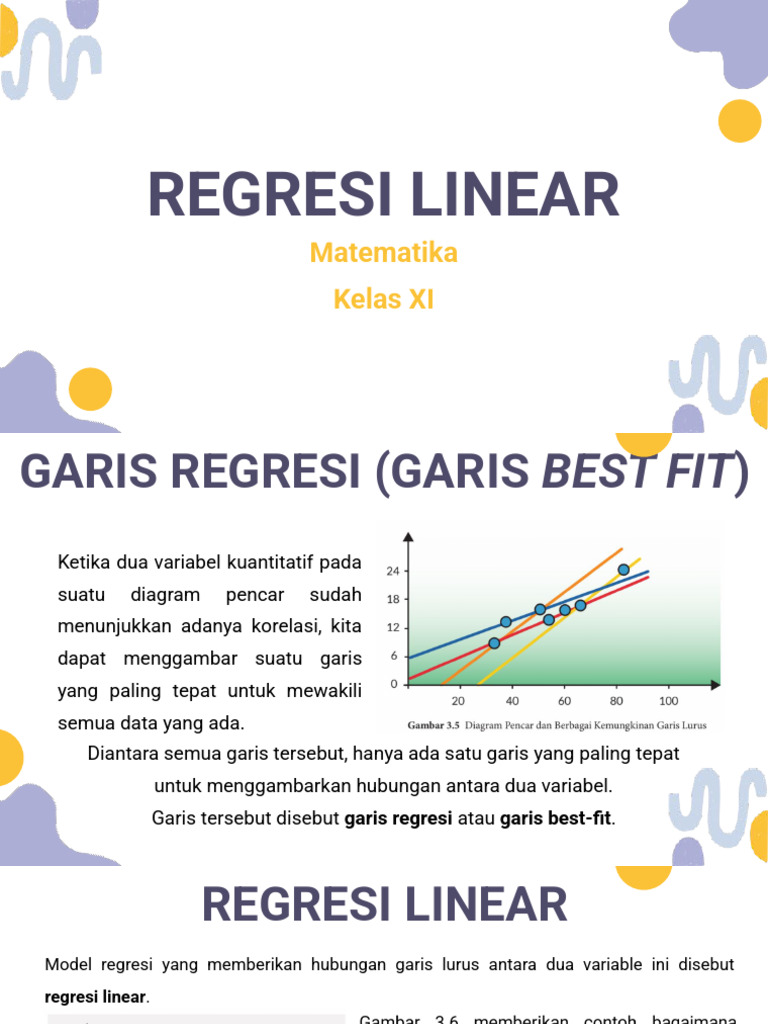 Panduan Regresi Linear Kelas XI | PDF