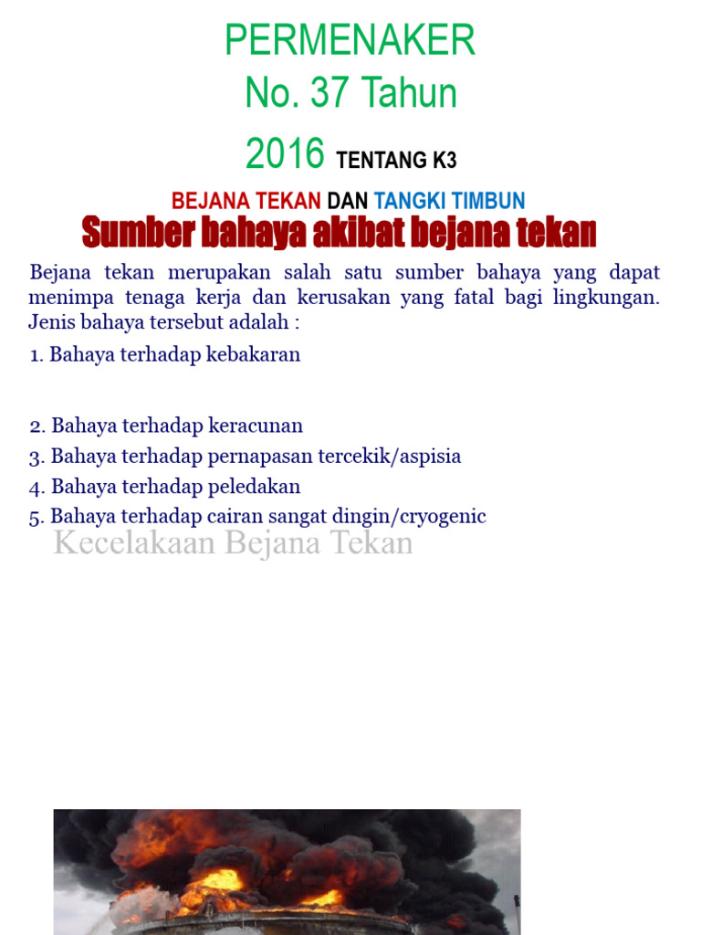 K3 Bejana Tekan dan Tangki Timbun 2016 | PDF