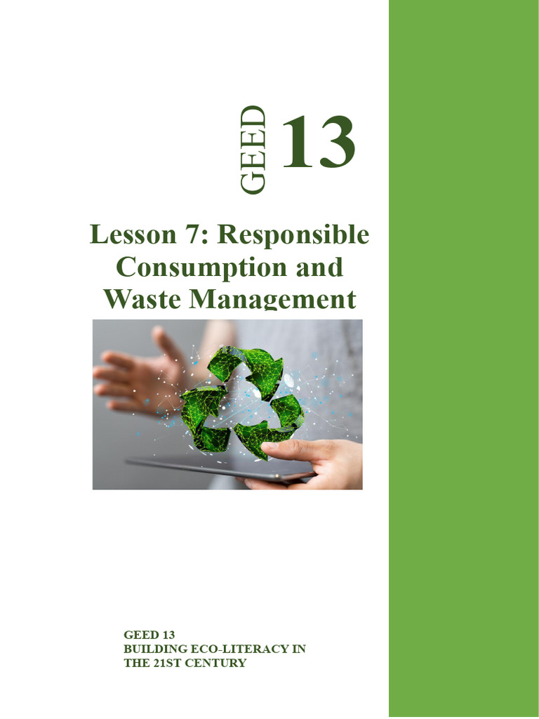 Responsible Consumption & Waste Management | PDF | Waste | Waste Management