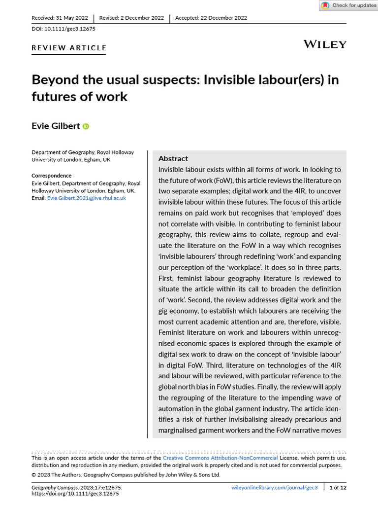 Geography Compass - 2023 - Gilbert - Beyond The Usual Suspects ...