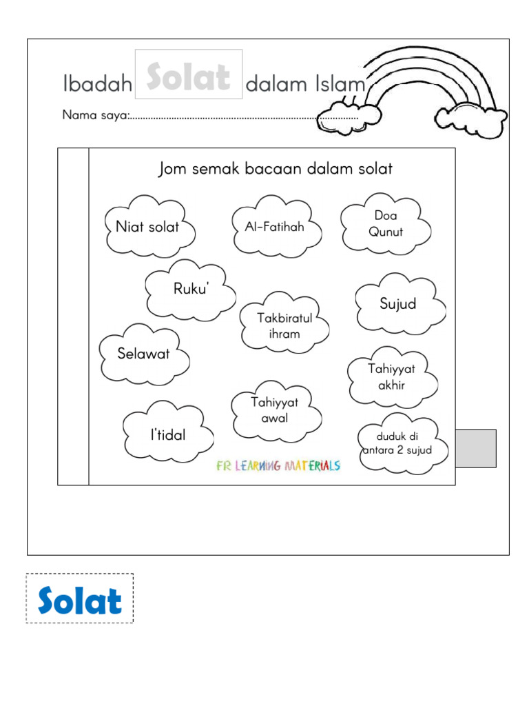 Panduan Lengkap Bacaan Solat 5 Waktu | PDF