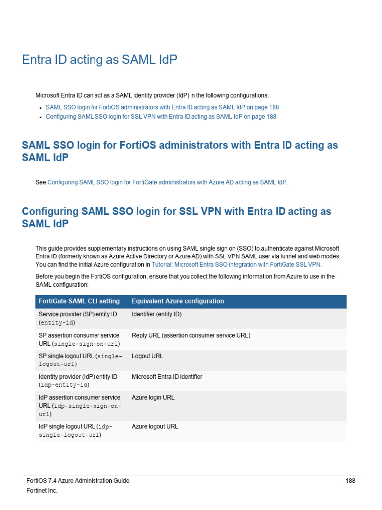 FortiOS Azure Administration Guide | PDF | Transport Layer Security ...