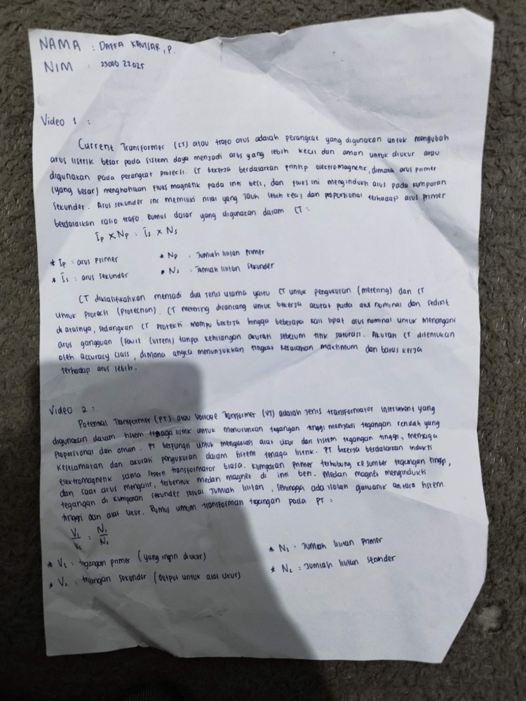 Tugas Mesin Listrik - Daffa Kautsar - 2300022025 | PDF