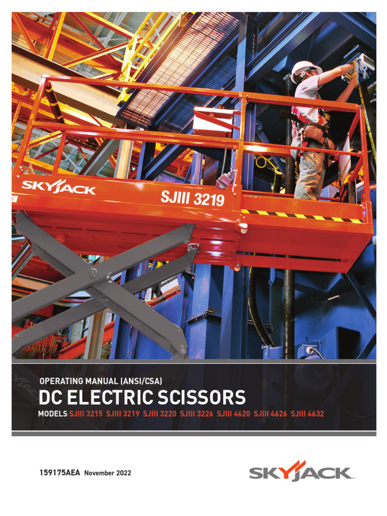 Skyjack SJIII 3219 (Operators Manual) | PDF | Switch | Elevator