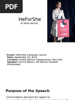 Emma Watson's HeForShe Speech Transcript | PDF