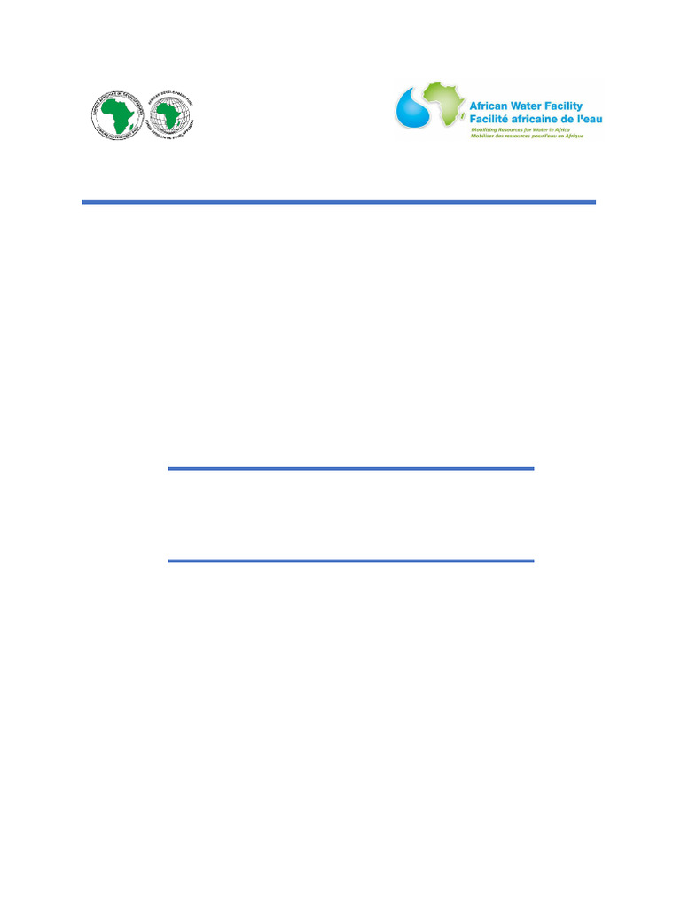 Appraisal Report: African Development Bank Group | PDF | Sanitation | Wash