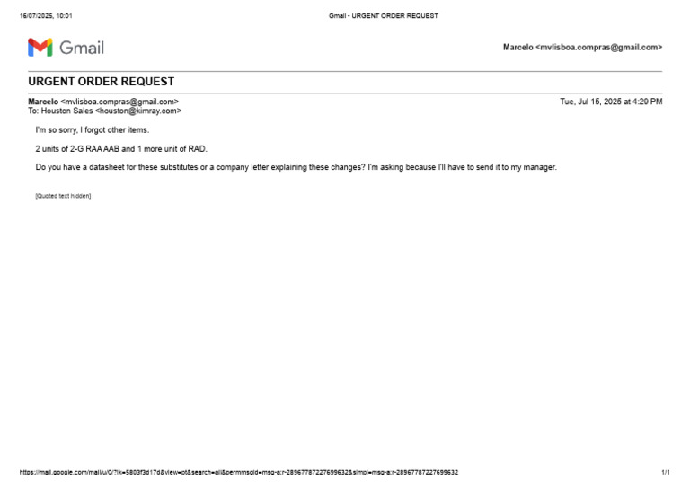 Gmail - Kimray 3 | PDF