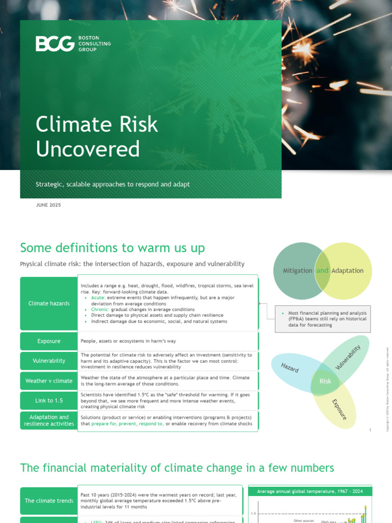 Climate Risk and Adaptation Strategies | PDF | Climate Resilience | Risk
