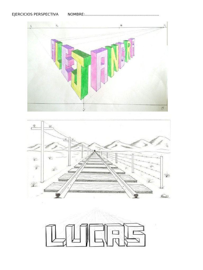 Ejercicios Perspectiva | PDF