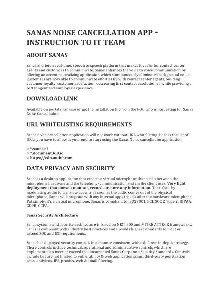 Sanas It Instructions | PDF | Security | Computer Security