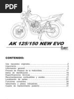 Manual de Taller AKT XM 180 | PDF | Motocicleta | Gasolina